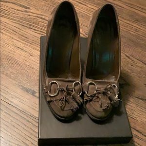 Gucci | Shoes | Gucci Scar Pelle S Cuoio 52 | Poshmark